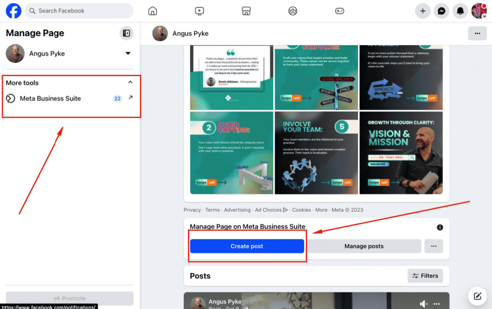 How to Schedule a Post using Meta Business Suite - Angus Pyke